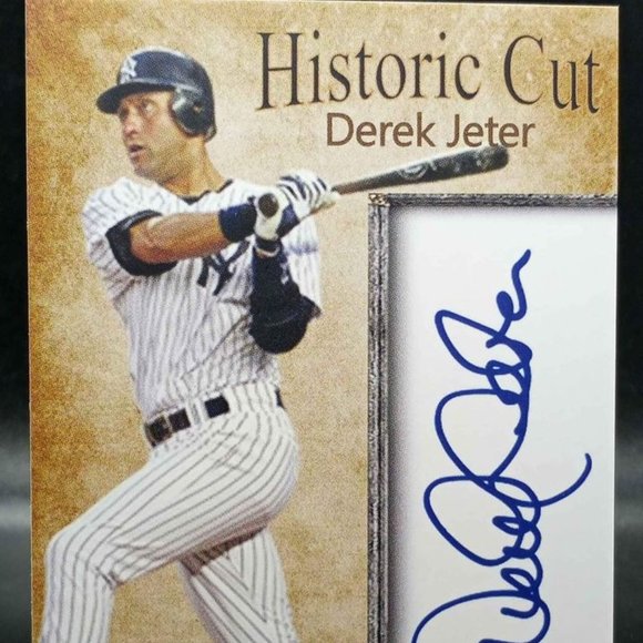 Other | Derek Jeter Historic Cut Facsimile Auto New York Yankees | Poshmark